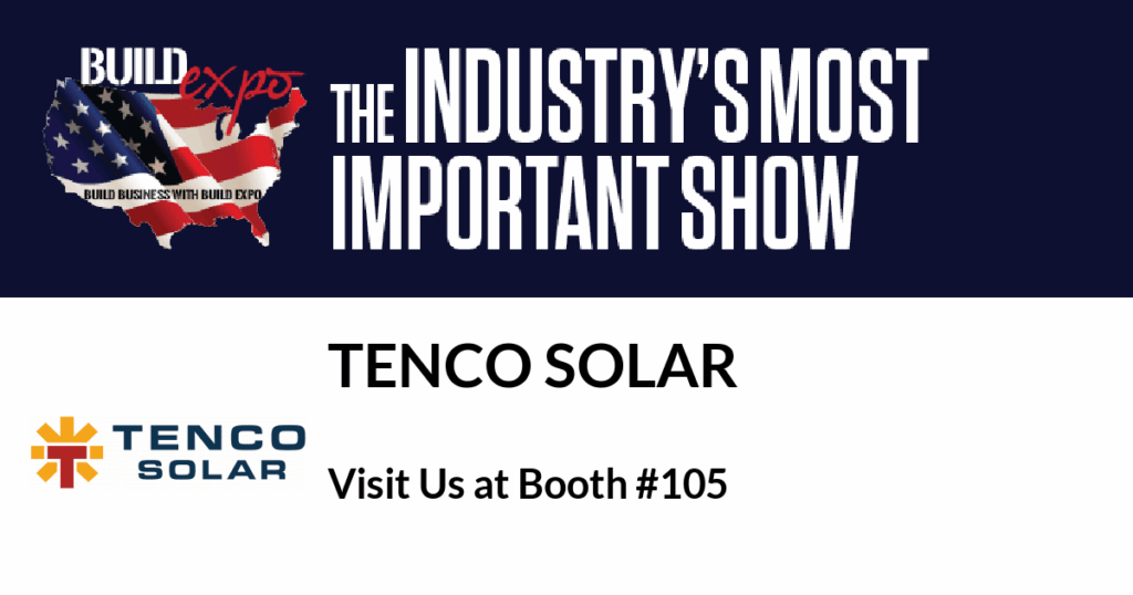 TENCO SOLAR invites you to LosAngeles Build Expo - Build Expo USA